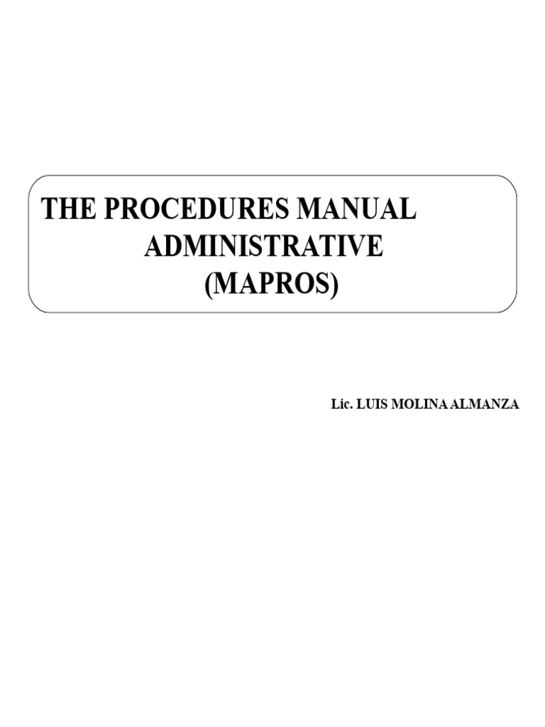 TOPIC 3 Administrative Procedures Manual | PDF