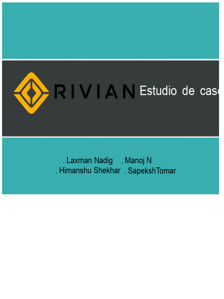Rivian: Innovación en Vehículos Eléctricos | PDF | Vehículos terrestres ...