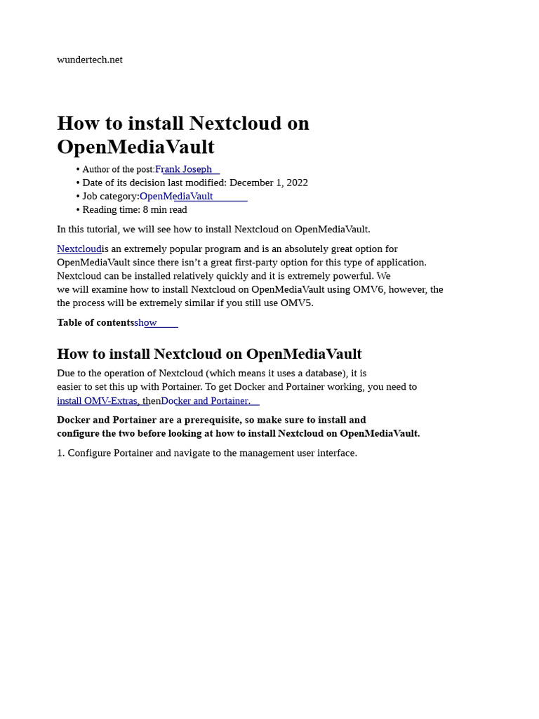Docker-Portainer-Debian-wundertech.net2 | PDF | Command Line Interface ...