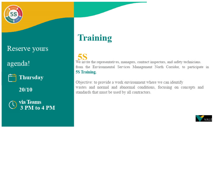 5S Training Invitation | PDF