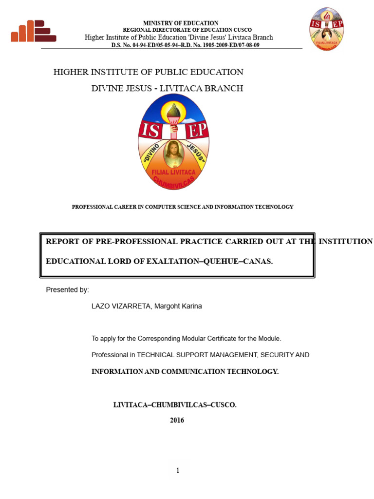 Pre-Professional Practice Report in IT | PDF | Computer Architecture ...