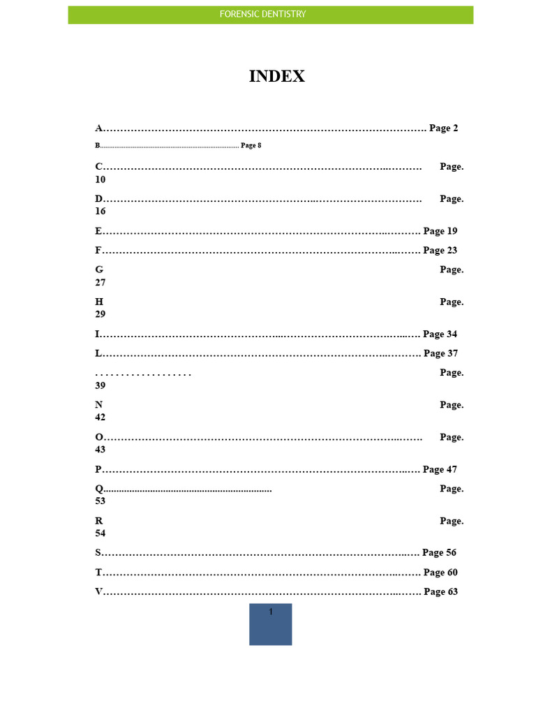 Glossary of Forensic Dentistry | PDF | Taste | Heart Valve