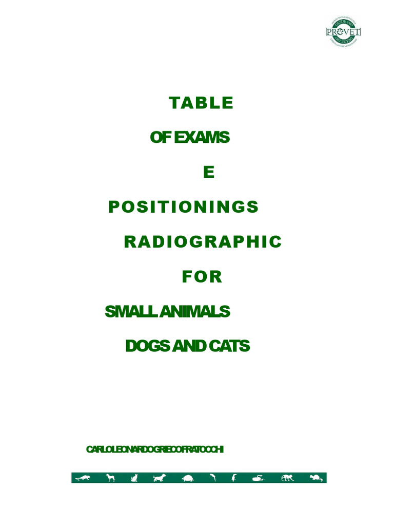 11-Table of Examinations and Radiographic Positions | PDF | Human Anatomy