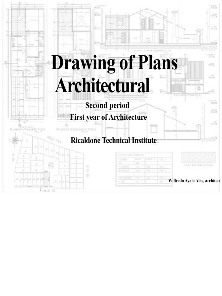 Architectural Plan Drawing Guide | PDF | Drawing