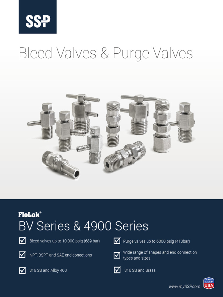 Purge and Bleed Valve Catalog 20A | PDF | Pipe (Fluid Conveyance ...