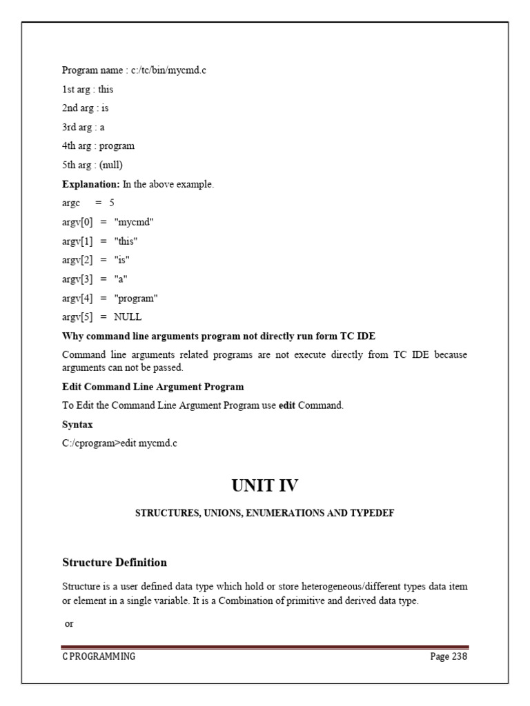 structure, union, enum | PDF | Pointer (Computer Programming) | Integer (Computer Science)