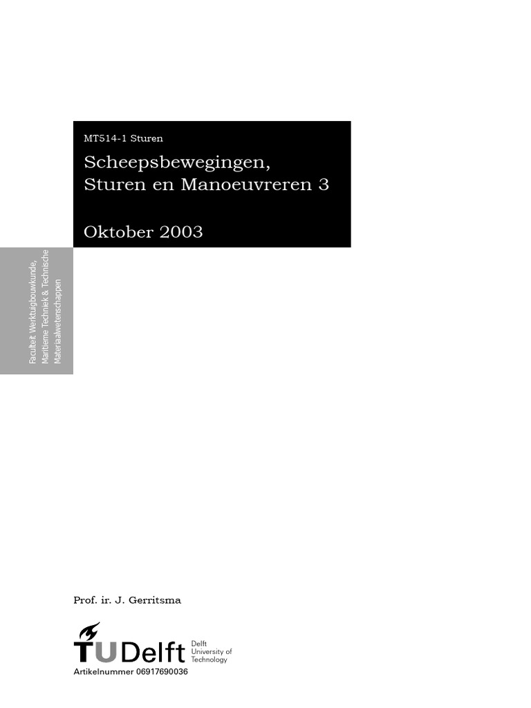 Scheepsbewegingen Sturen en Manoeuvreren 3 MT514 1 | PDF