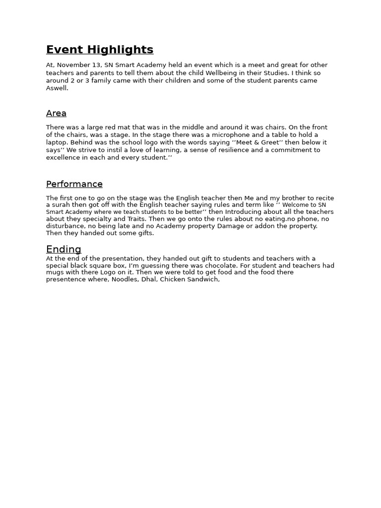 Event Highlights | PDF