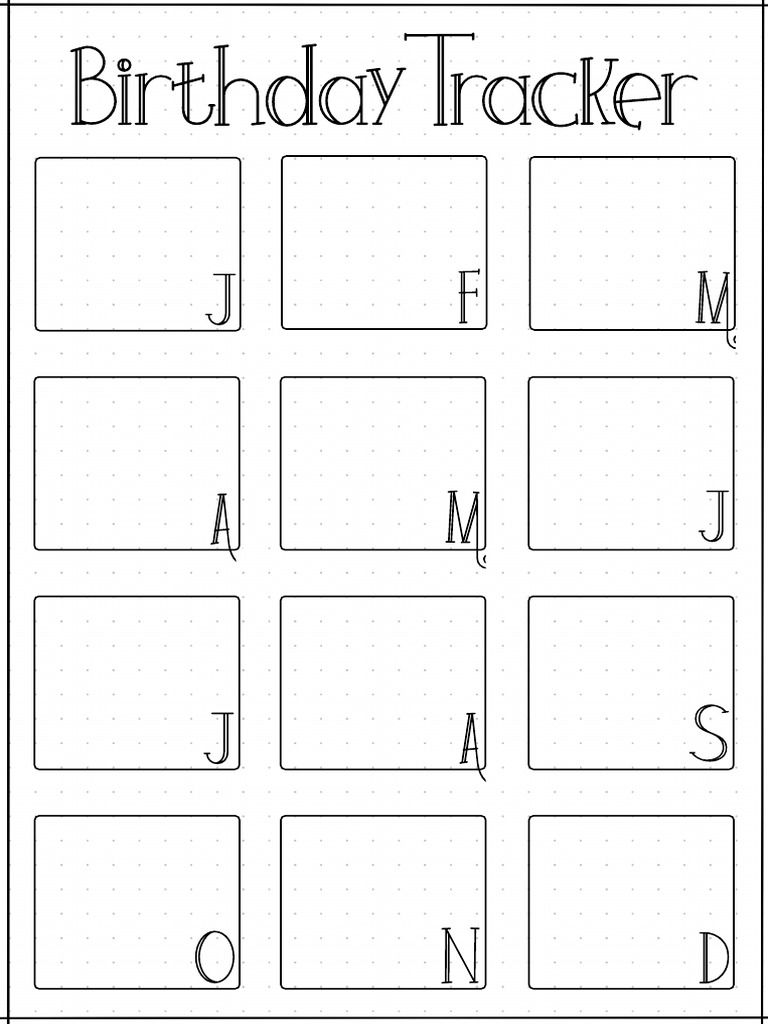 Birthday Tracker | PDF