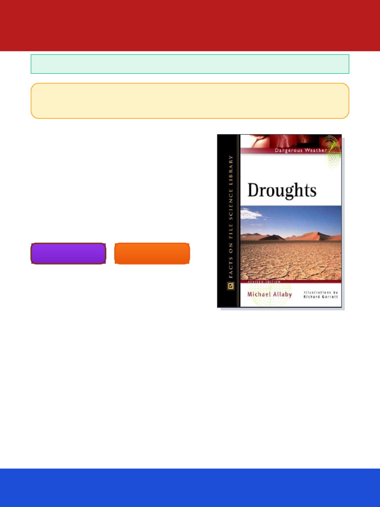 Droughts Michael Allaby & Richard Garratt Ebook Polished PDF Edition ...
