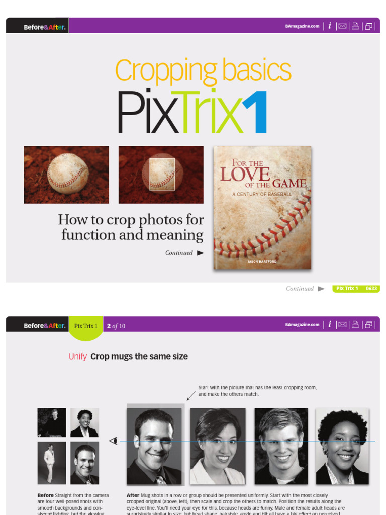 Cropping basics PixTrix1 | PDF | Eye | Seam (Sewing)