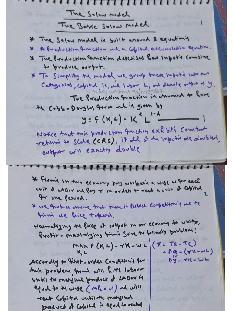 Solow Model | PDF