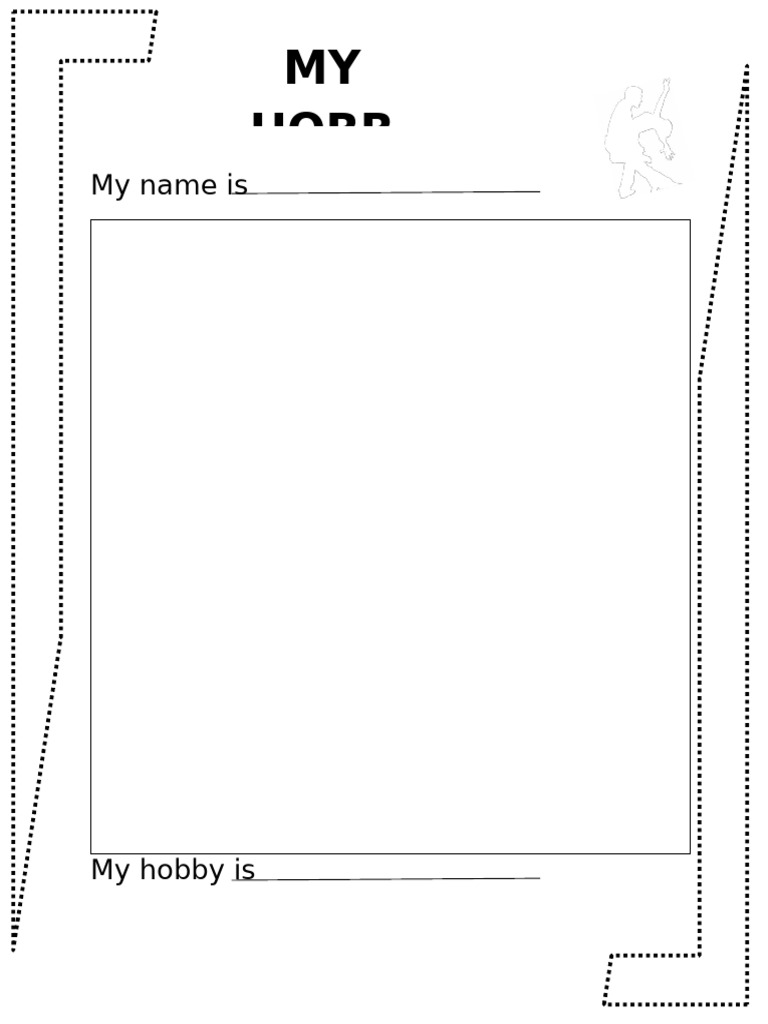 My Hobby Fun Activities Games Worksheet Templates Layouts 100268 | PDF