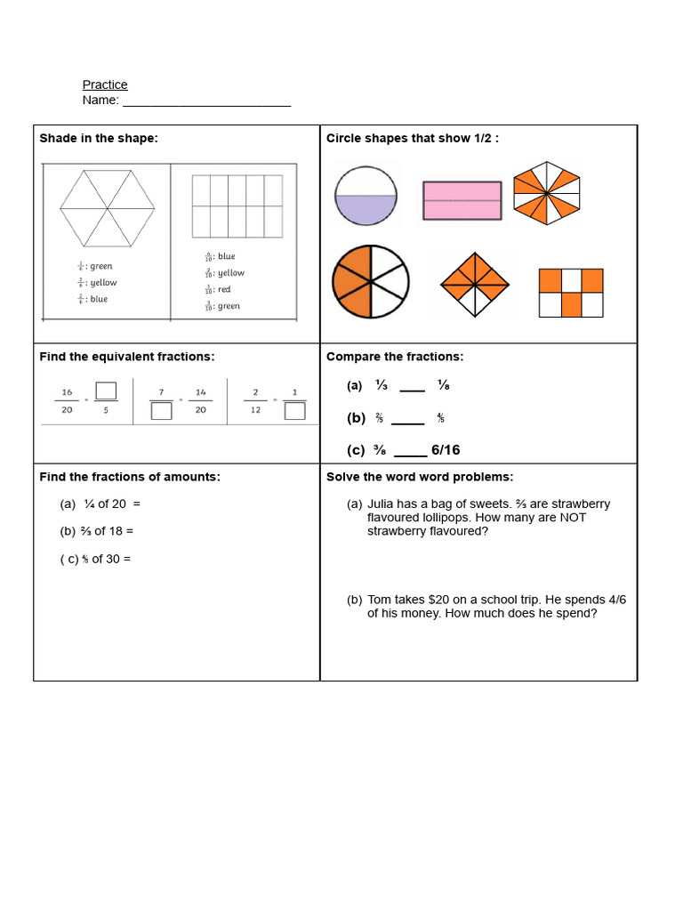 Revision Worksheet.docx | PDF