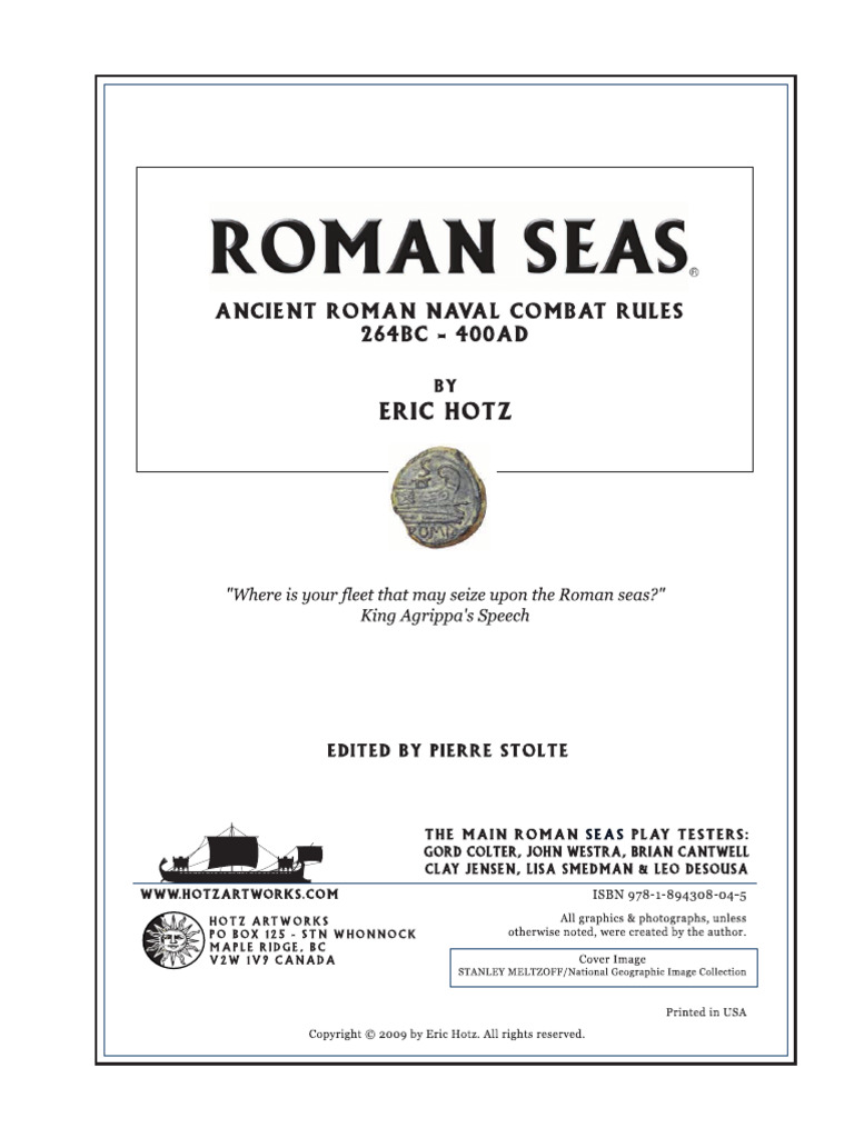 Roman Seas Rules | PDF | Rowing | Galley