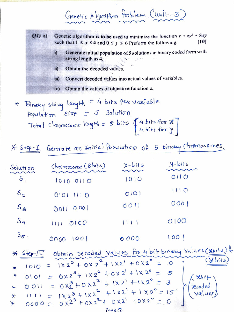 Genetic Algorithm Problem Dec 2024 | PDF | Discrete Mathematics ...
