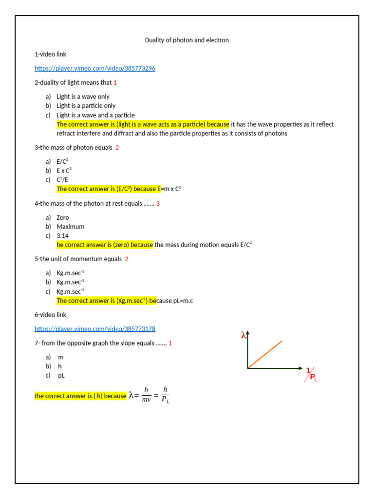 Photon and Electron Duality Explained | PDF | Electron | Light