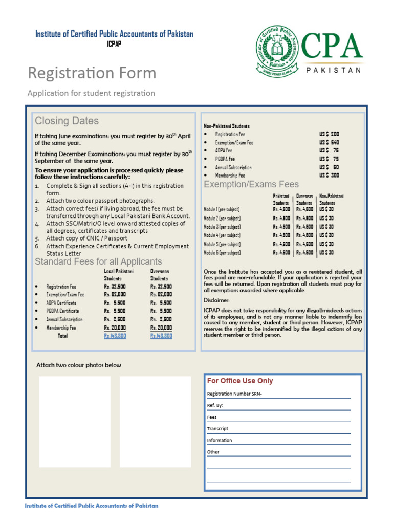 CPA Registration Form Revised 2025 (1) | PDF | Certified Public ...