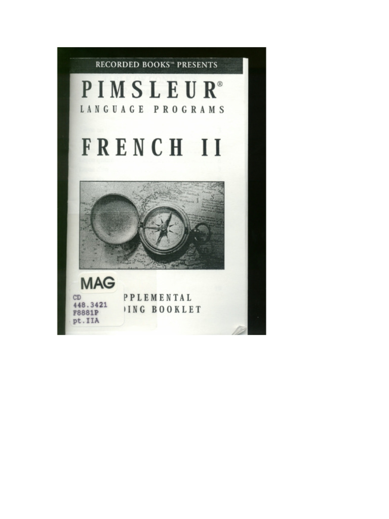 French II - Booklet | PDF
