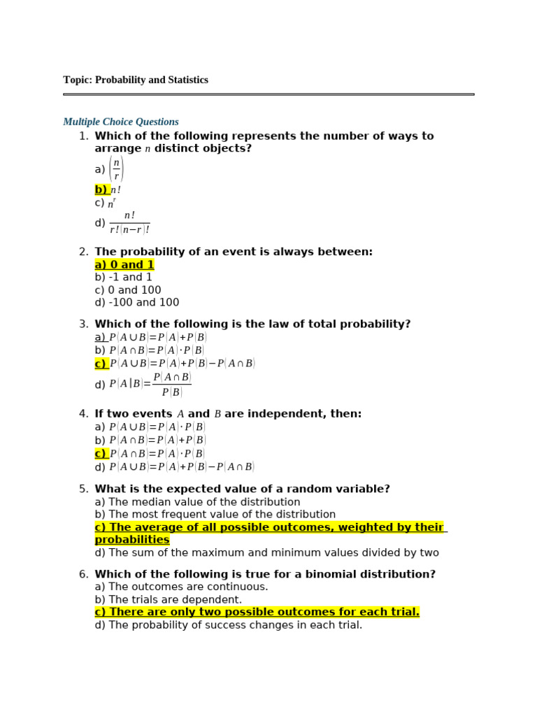 3- Probability and Statistics | PDF | Regression Analysis | Errors And ...