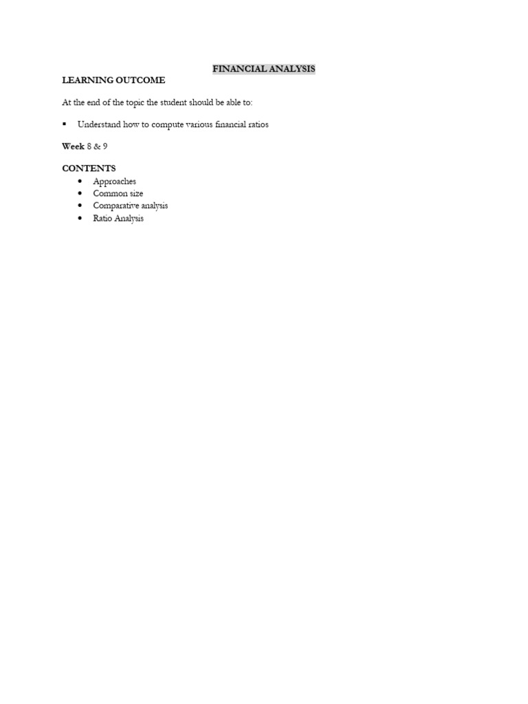 Financial Ratio Analysis Guide | PDF | Leverage (Finance) | Equity ...
