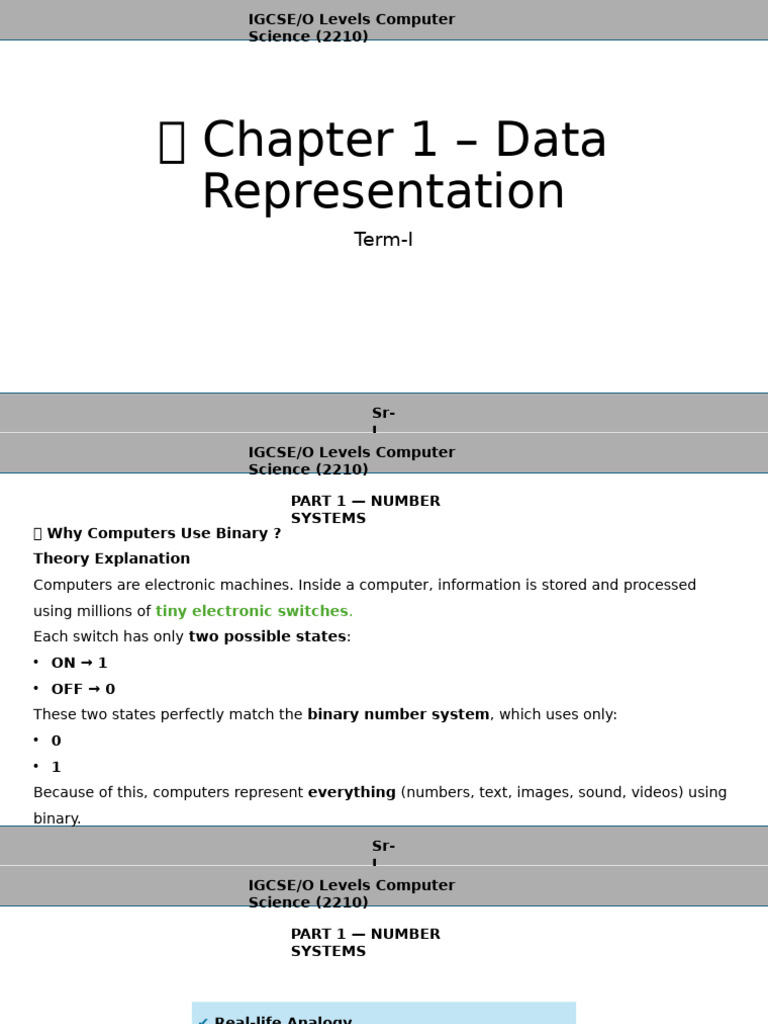 Data Representation (T-1) | PDF | Data Compression | Byte