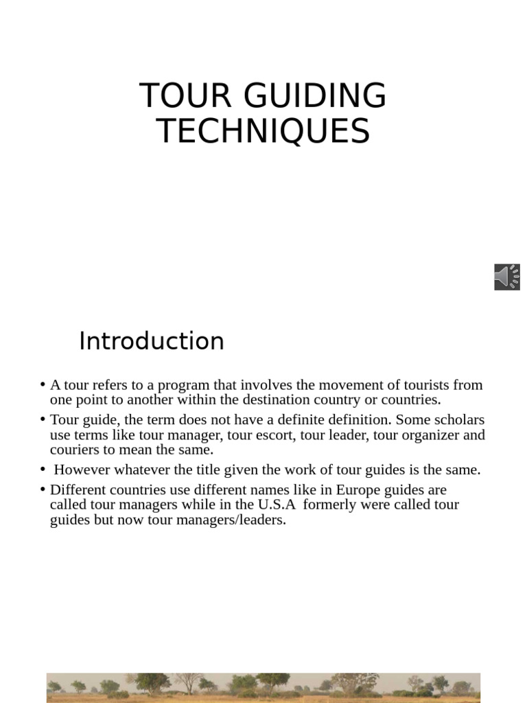 Essential Tour Guiding Techniques | PDF | Tourism | Communication