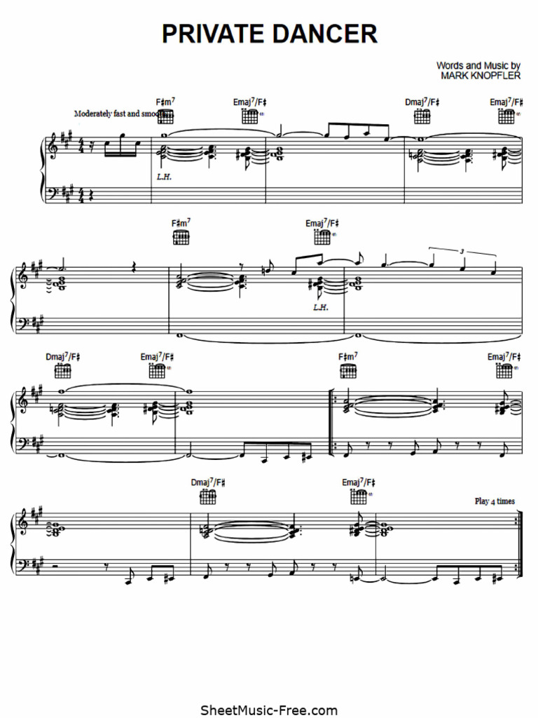 Private Dancer Sheet Music Tina Turner SheetMusic | PDF