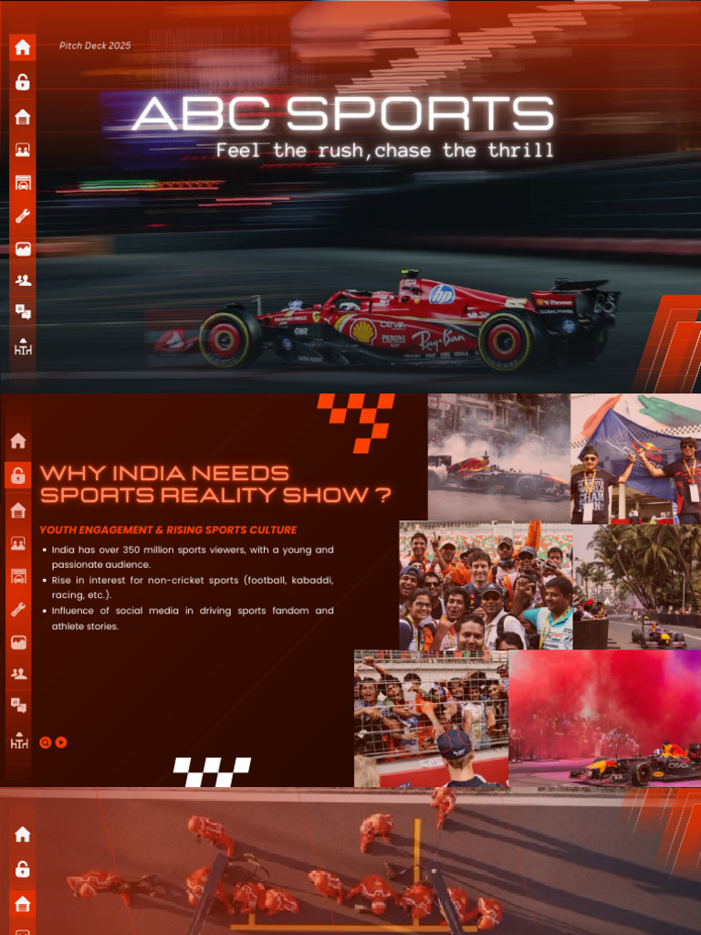 2025 Sports Reality Show Pitch Deck | PDF | Sports | Entertainment