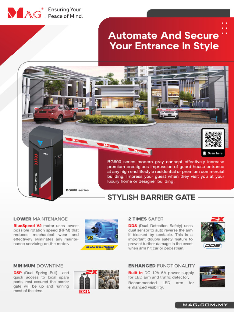 MAG BG600 Barrier-Gate Brochure | PDF