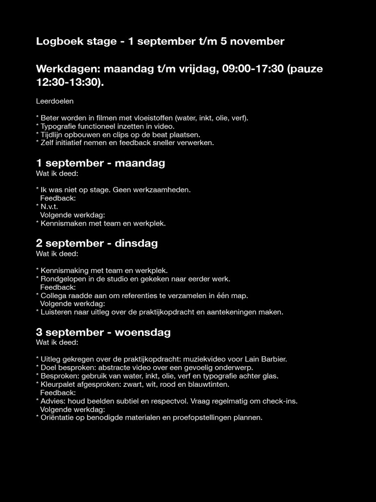 Logboek | PDF