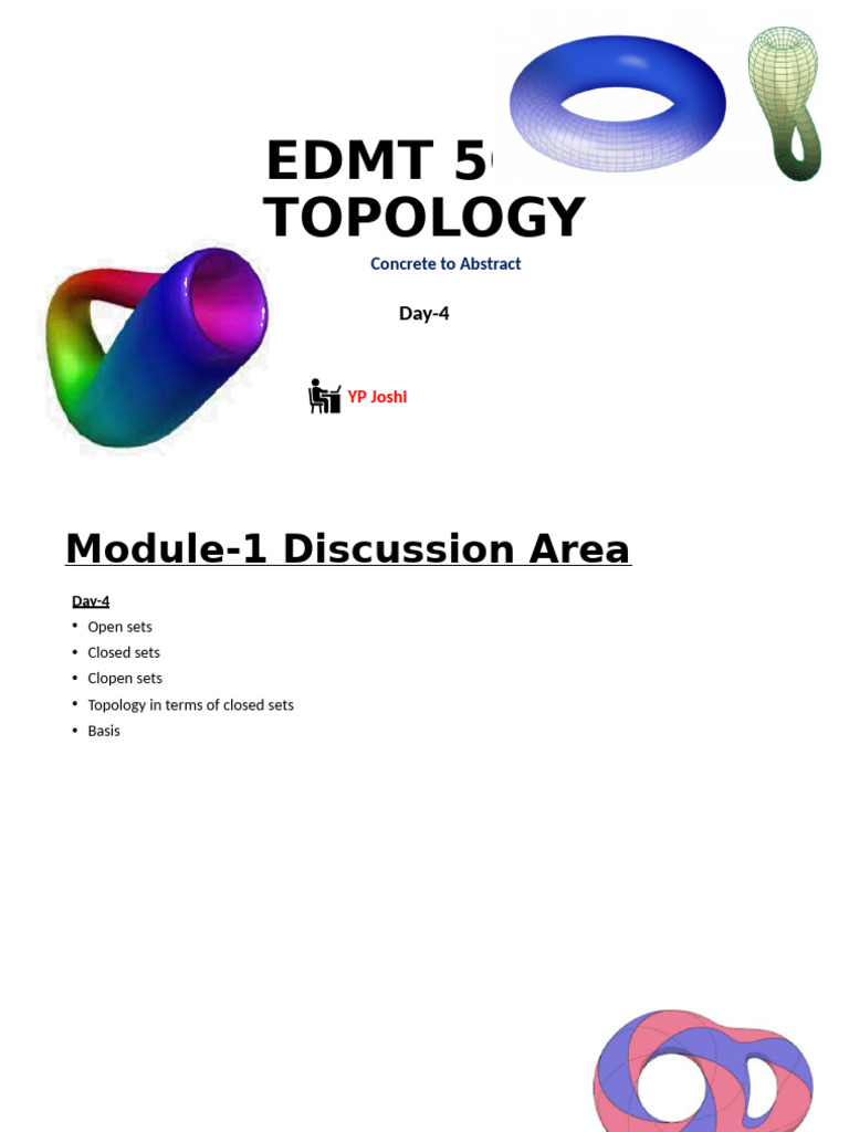 Topology-day 4 Final | PDF | Mathematical Structures | Mathematics