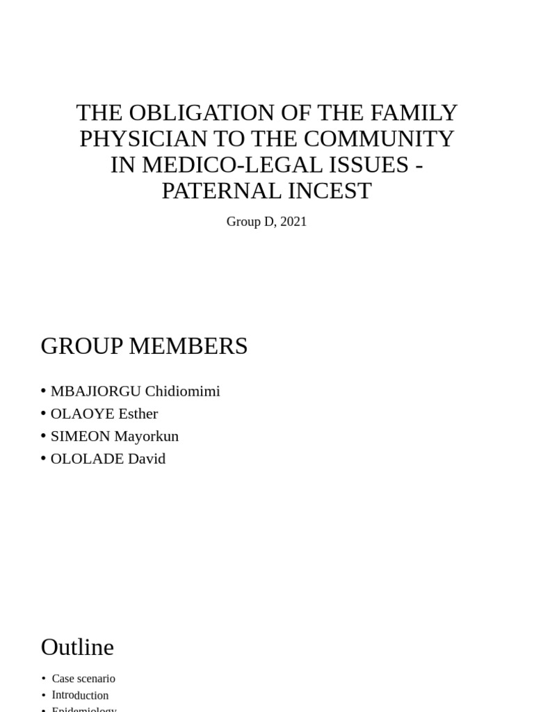 Paternal Incest Edited-1 | PDF | Incest | Child Abuse