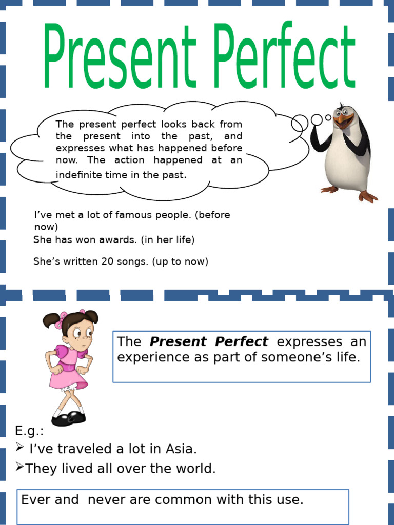 Present Perfect Grammar Guides 57871 (2) | PDF