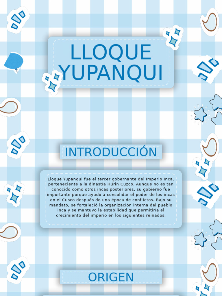 Lloque Yupanqui: Gobernante Inca Clave | PDF | Imperio Inca