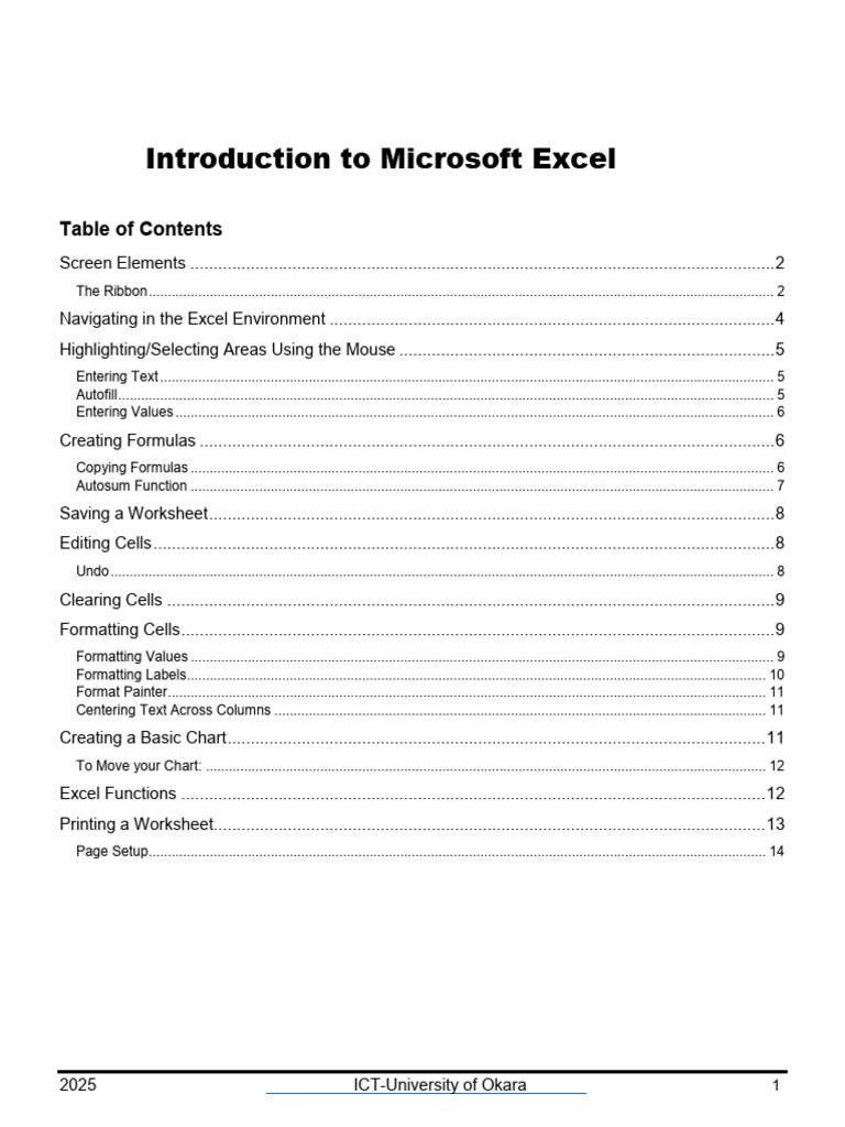 Excel Basics: Navigation and Functions | PDF | Microsoft Excel ...