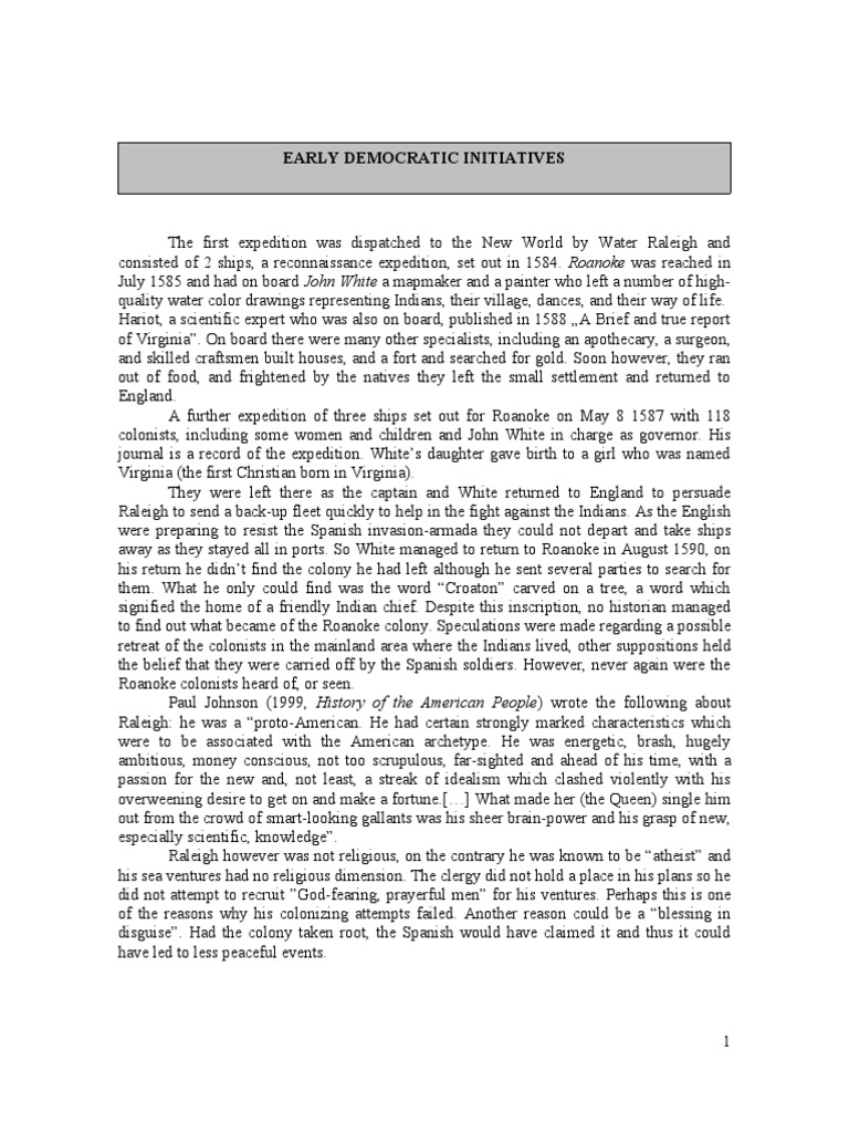 A History and The Charters of Freedom | PDF