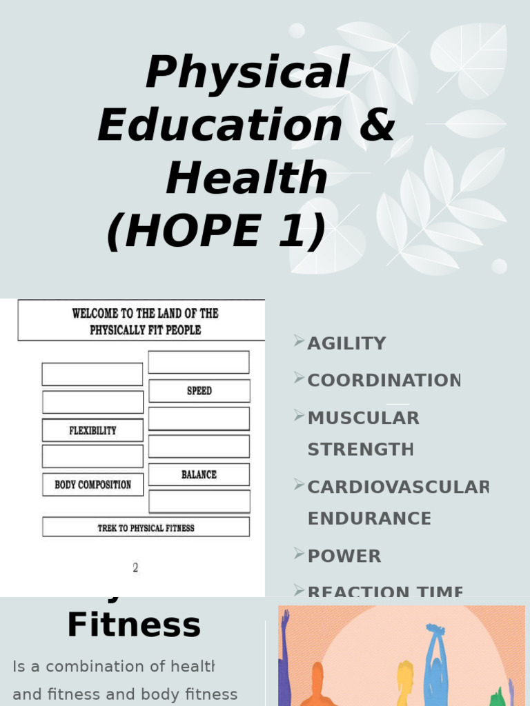 Health and Fitness Components Guide | PDF | Physical Fitness | Eating