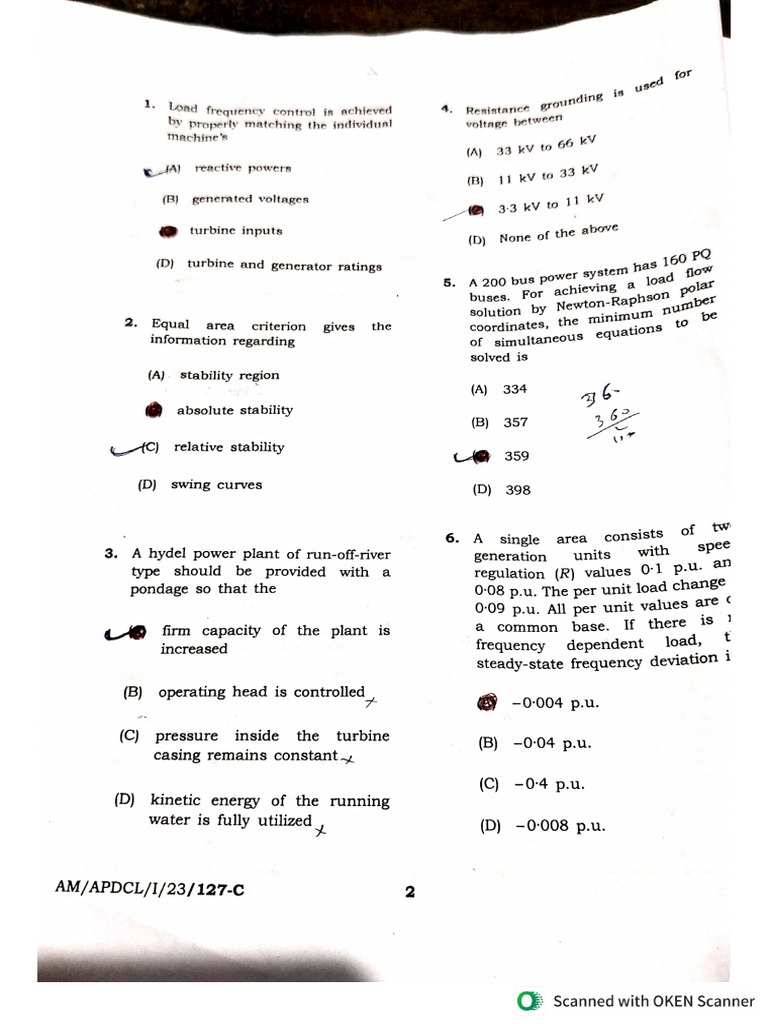 APDCL Electrical Paper | PDF