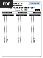 JEE Advanced 2025 Answer Key by Allen | PDF