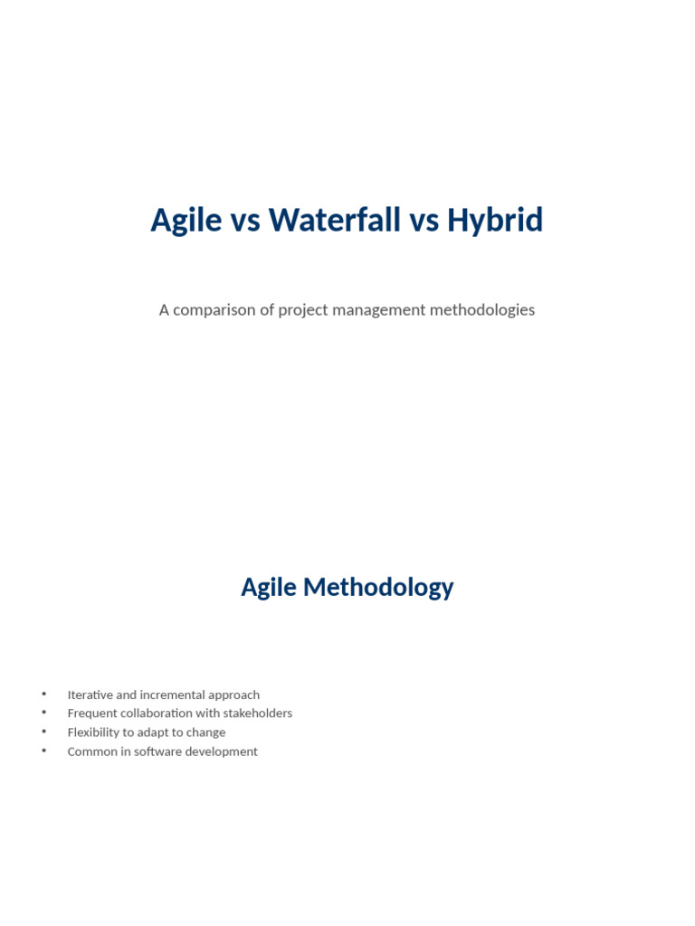 Agile Waterfall Hybrid DesignReady | PDF