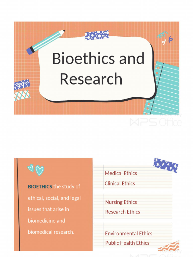 Bioethics Principles in Research Ethics | PDF | Evidence Based Medicine ...