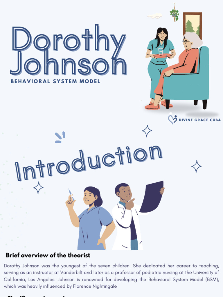 Dorothy Johnson's Behavioral System Model | PDF | System | Nursing