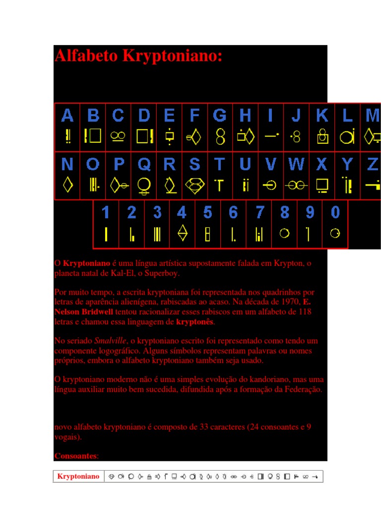 Alfabeto Kryptoniano | Pronome | Tipologia Linguística
