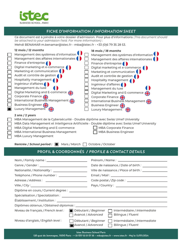 1728478995406-Application Form MBA 2025 130924 | PDF | Business