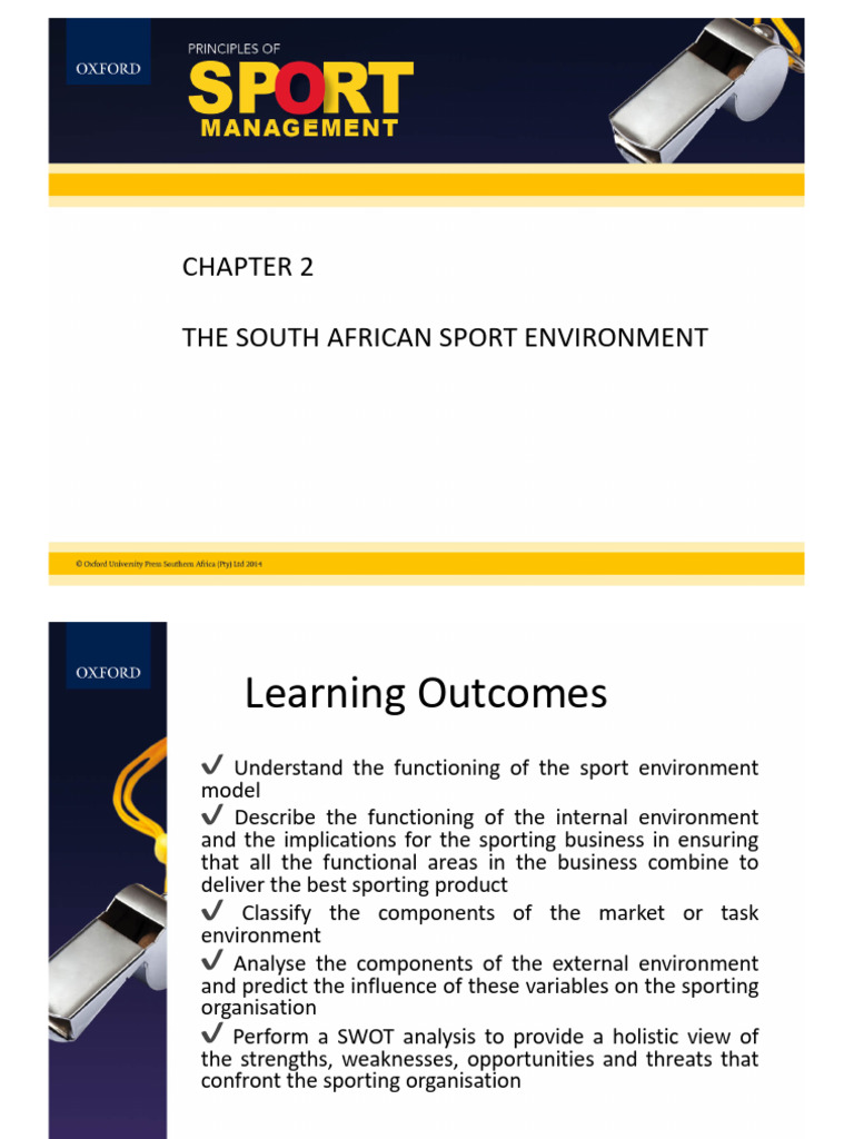 South African Sport Environment Analysis | PDF | Swot Analysis