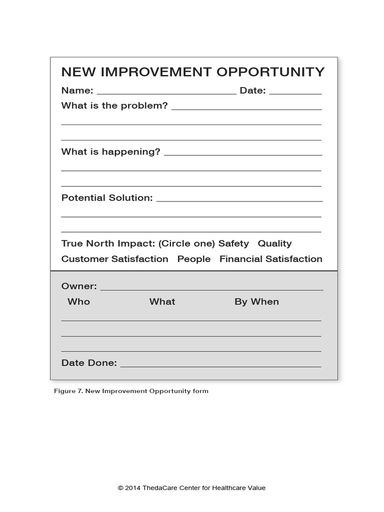 New Improvement Opportunity Form | PDF