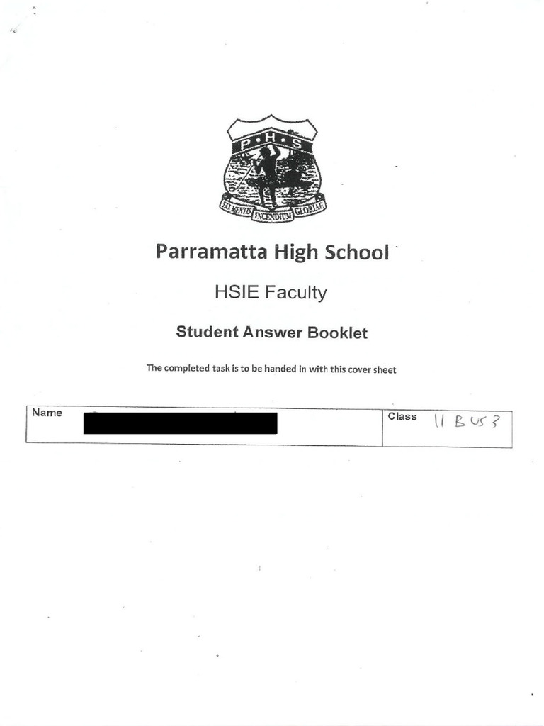 A Grade Sample Response - Redacted | PDF