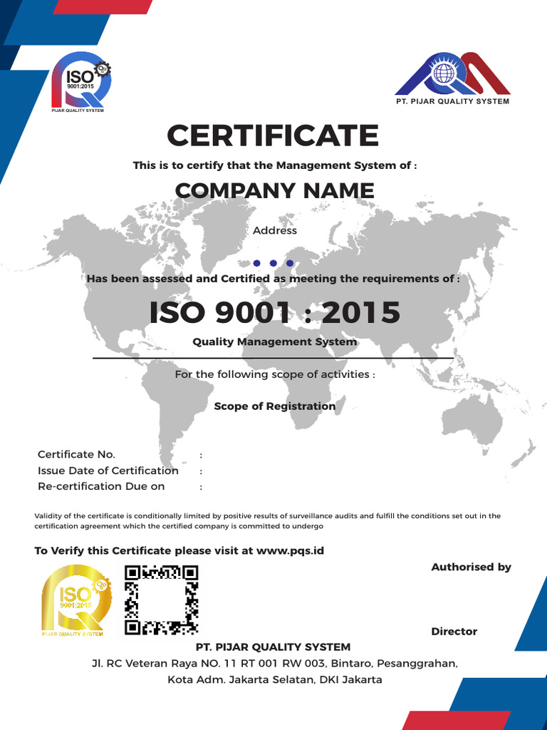 Draft Iso 9001 Pqs | PDF