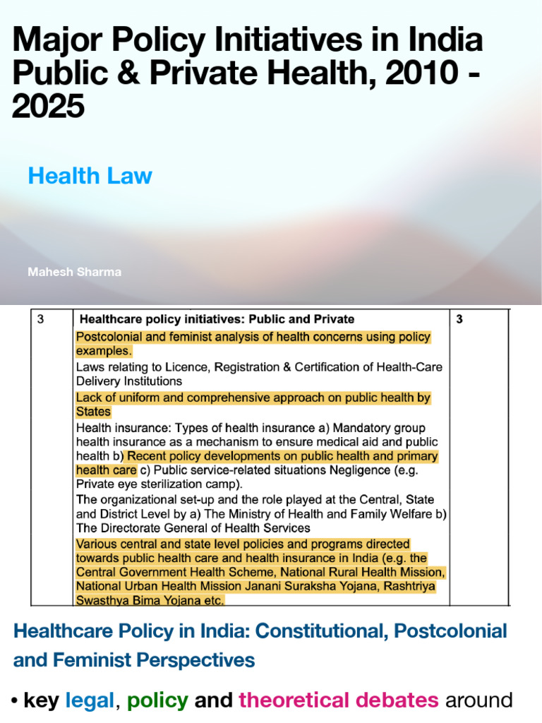 PPT - Policy Issues | PDF | Public Health | Social Programs